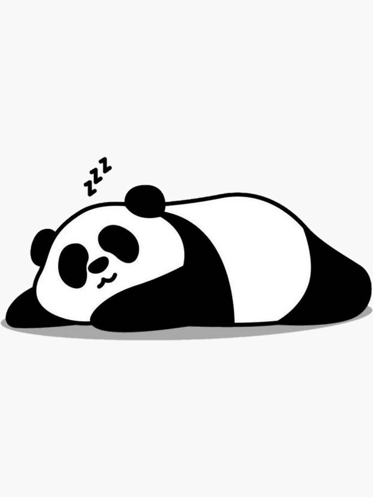"SLEEPING CUTE PANDA" Sticker for Sale by XXCHEXX | Redbubble