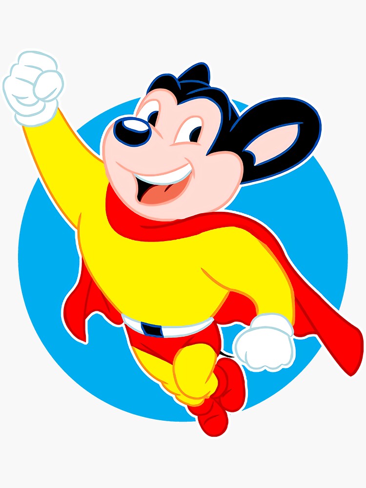 Pegatina «Héroe ratón poderoso» de MagalyGentry | Redbubble