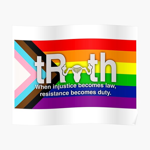 "RBG Truth fight for All" Poster for Sale by Sculptitude | Redbubble
