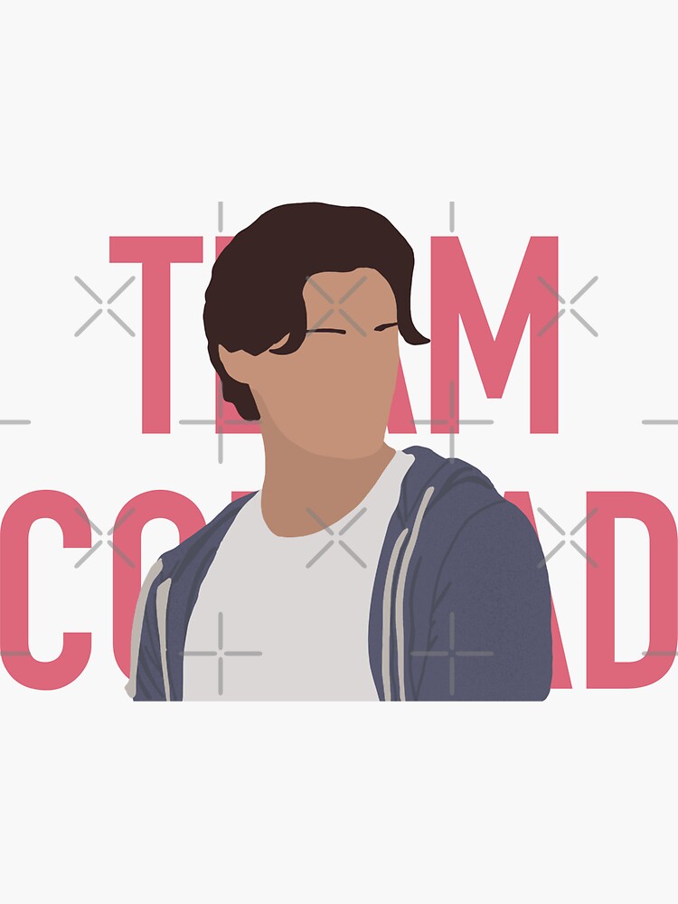 "Team Conrad" Sticker for Sale by Ultimatecutie | Redbubble