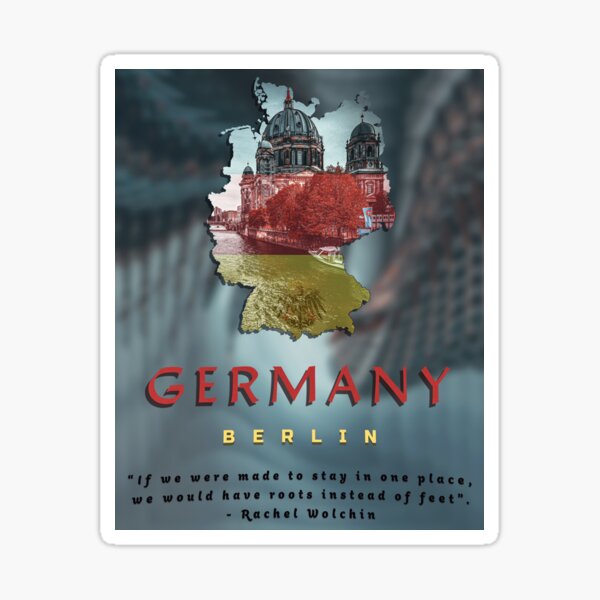 "Travel to Germany" Sticker for Sale by Justedit | Redbubble