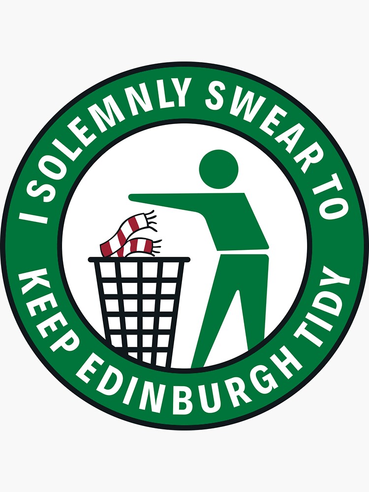 "Hibs Keep Edinburgh Tidy Sticker" Sticker for Sale by celiaonaimx ...