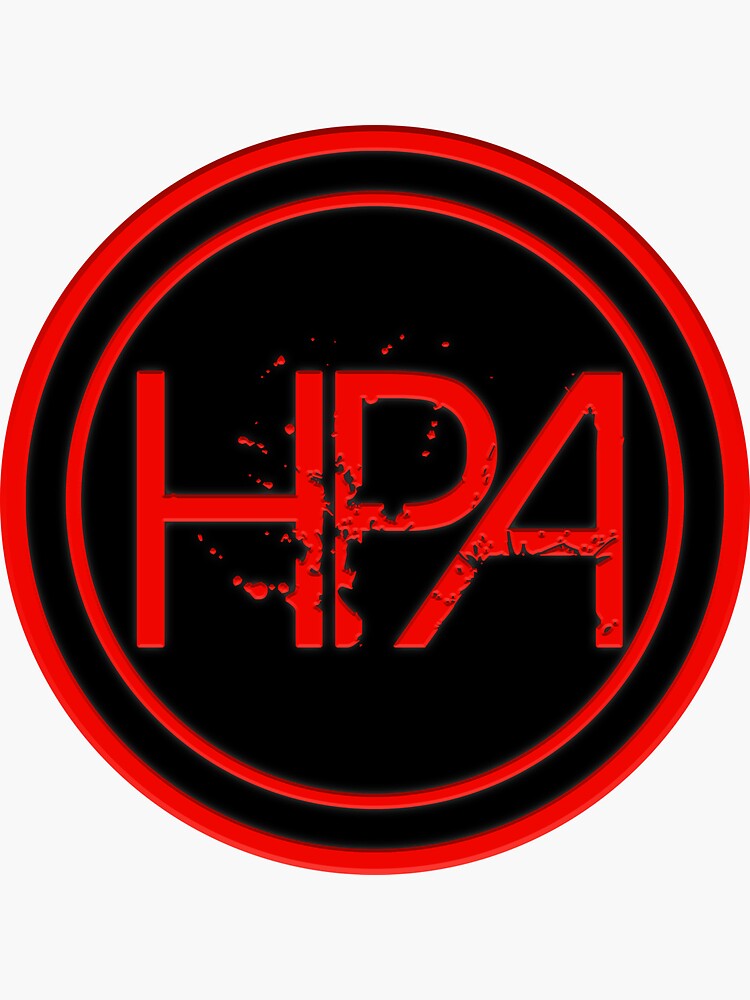 "HPA Logo 3D Black" Sticker for Sale by HighPoweredArt | Redbubble