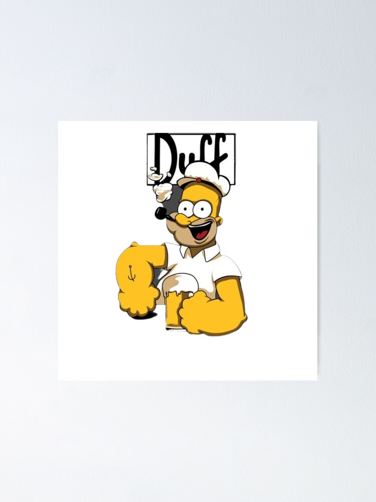 "Simpsons version of Popeye" Poster for Sale by Ken2912 | Redbubble