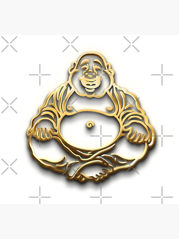 "Laughing Buddha Hotei 3d art | Laughing Buddha Hotei " Poster for Sale ...