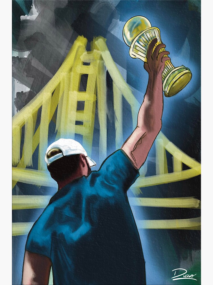 "Dub nation stand up, 2022 championship painting" Sticker for Sale by ...