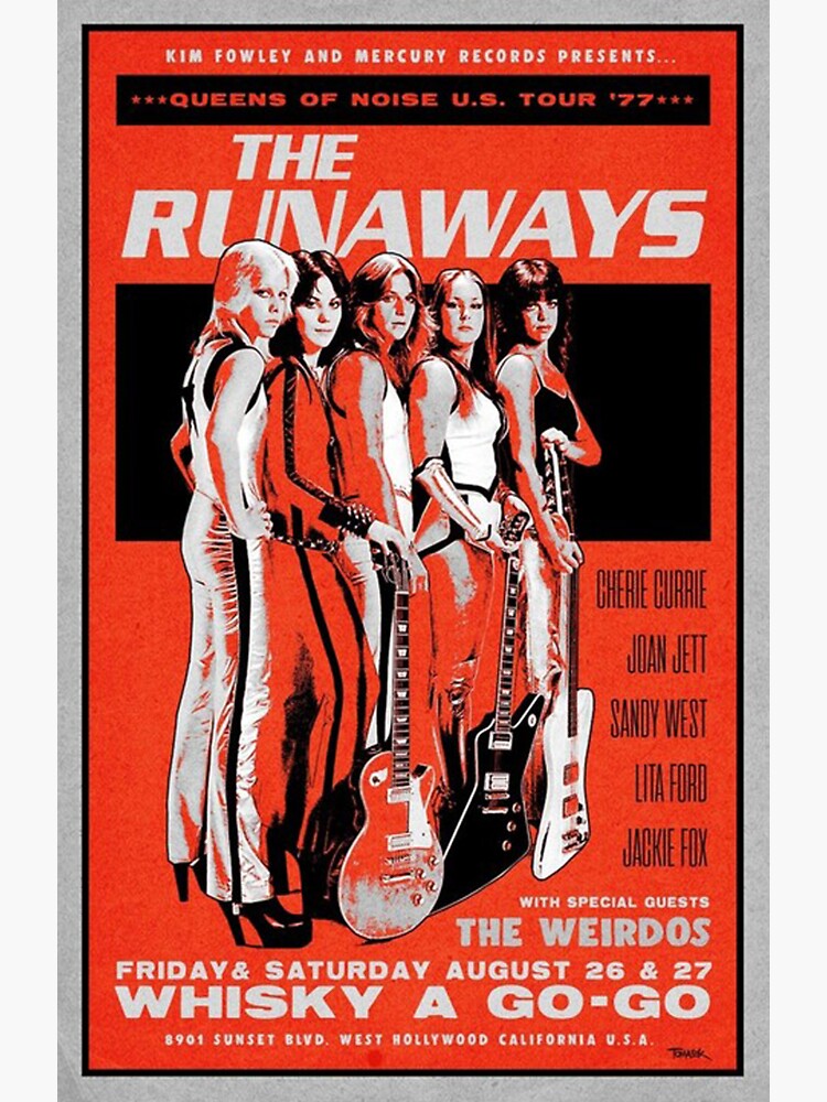 "The Runaways Concert" Sticker for Sale by richardcomr | Redbubble