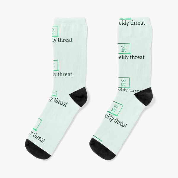 "The Weekly Threat" Socks for Sale by Shirtsy | Redbubble