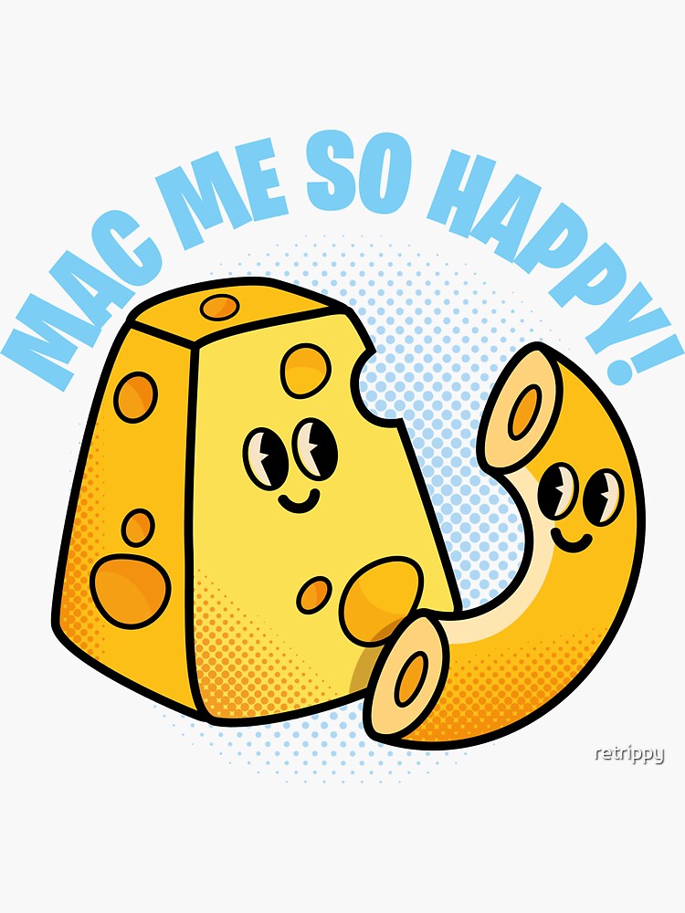 "You Mac Me So Happy - Cute pasta macaroni pun greeting card - Love ...