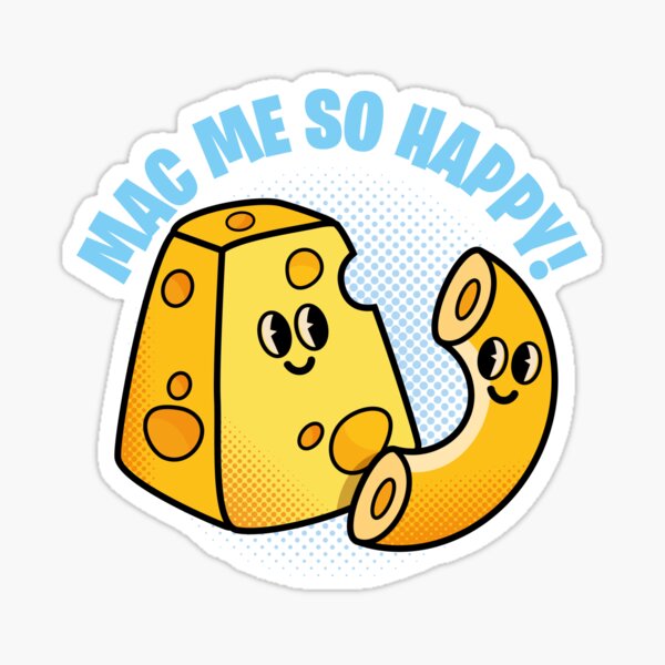 "You Mac Me So Happy - Cute pasta macaroni pun greeting card - Love ...