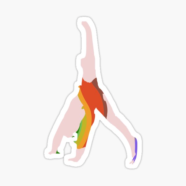 "Gymnast doing a Handstand" Sticker for Sale by SystemLion | Redbubble