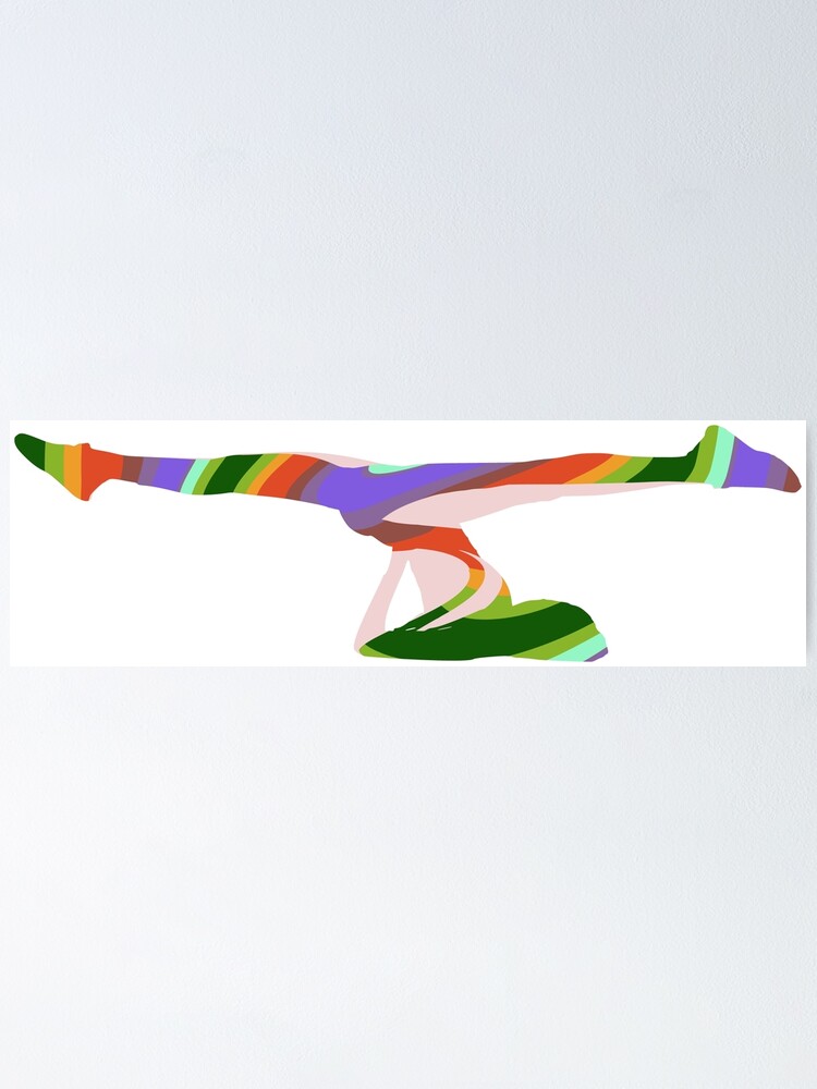 "Gymnast Doing Upside Down Splits" Poster for Sale by SystemLion ...