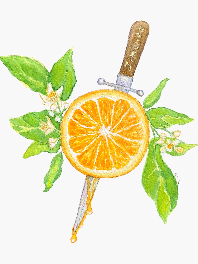 "OFMD Orange & Dagger" Sticker for Sale by sammakesgoodart | Redbubble