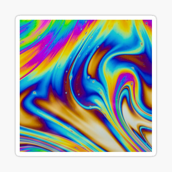 "psychedelic abstract eternal rainbow" Sticker for Sale by FearthDesign ...