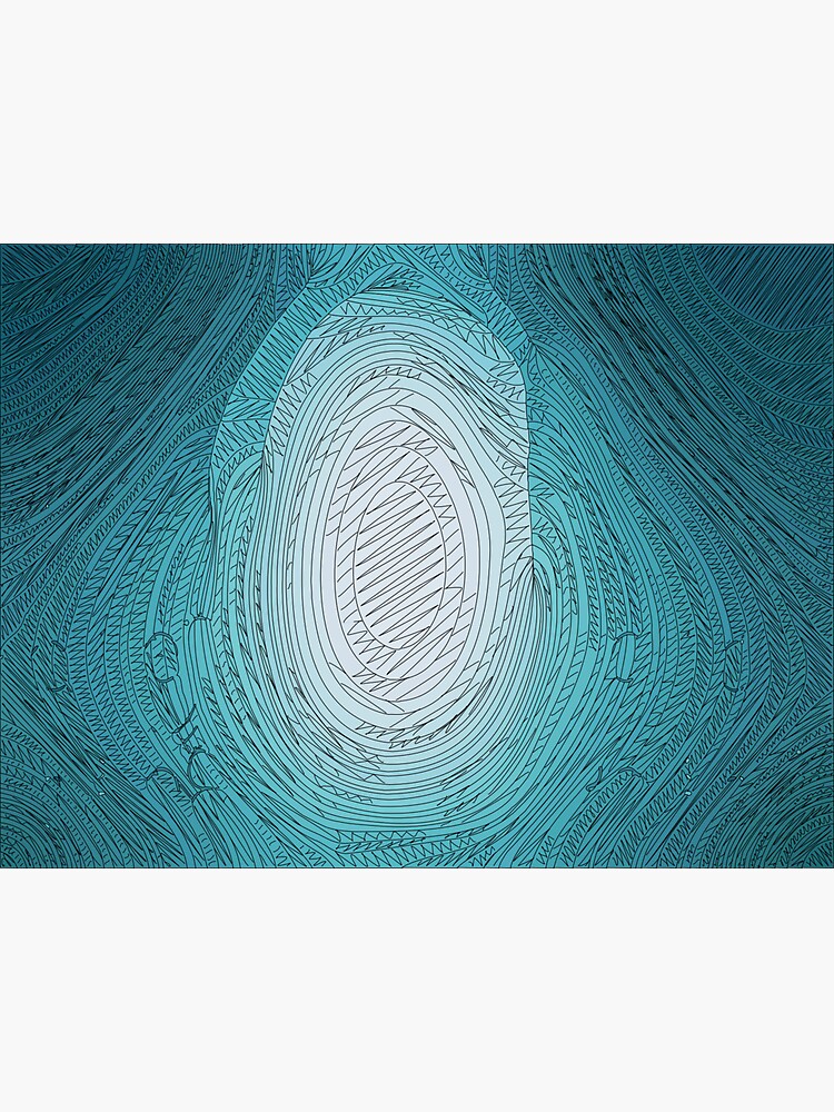 "Blue Fingerprint " Sticker for Sale by Boba1998 | Redbubble