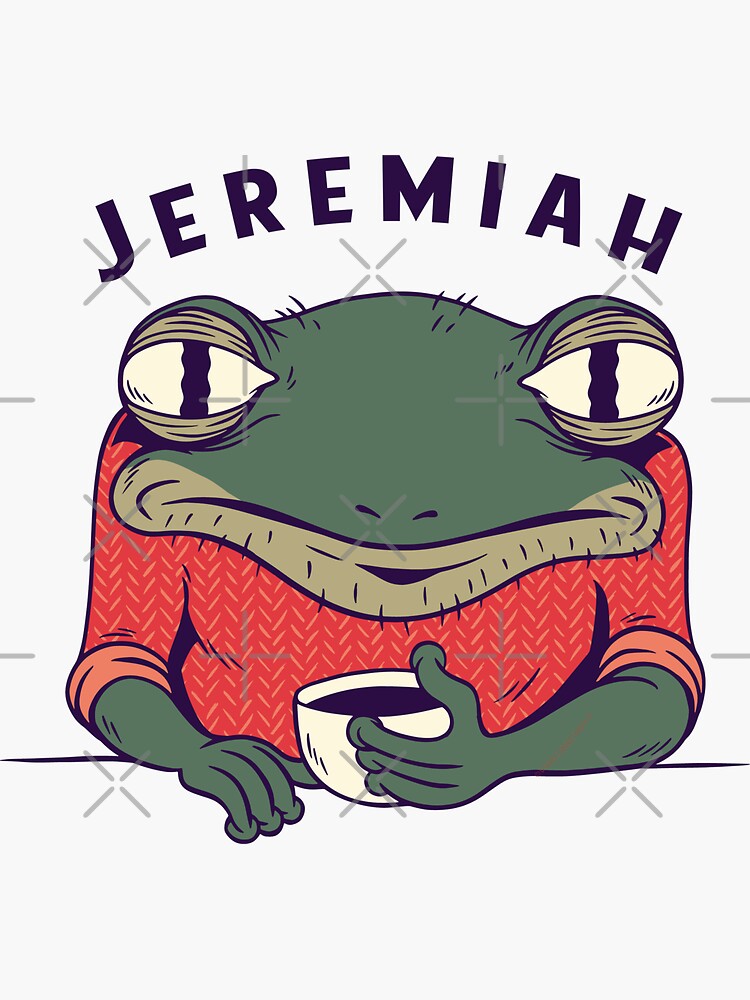 "Retro Music Lovers Funny Jeremiah the Bullfrog " Sticker for Sale by Dibble-Dabble | Redbubble