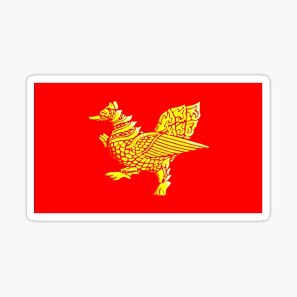 "Flag of the Mon people" Sticker for Sale by mo91 | Redbubble