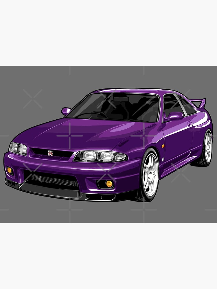 "Artwork NISSAN Skyline GT-R V-spec R33 purple" Poster for Sale by ...