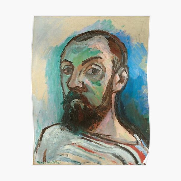 "Henri Matisse Self-Portrait in a Striped T-Shirt" Poster by ...