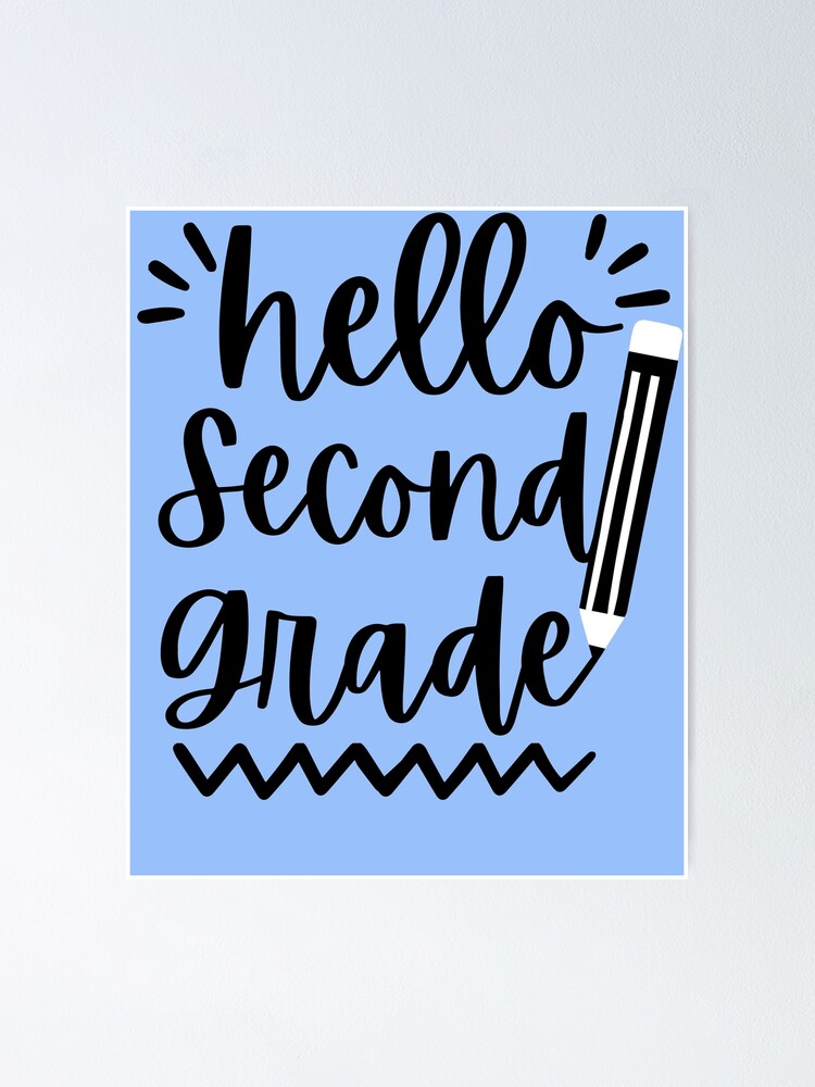 Póster «hola segundo grado,hola segundo grado,regreso a la escuela para ...