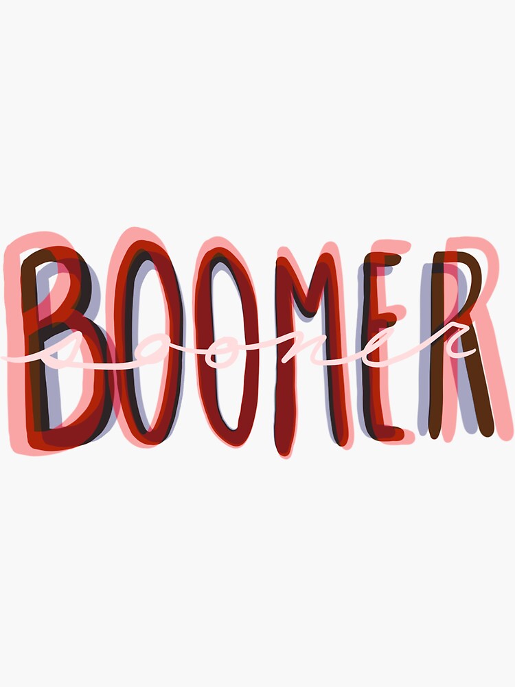 "Boomer" Sticker for Sale by ajwillis | Redbubble