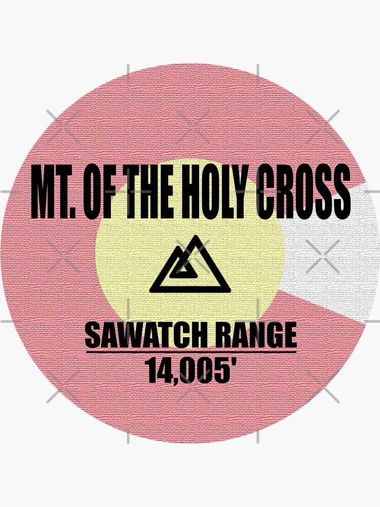 "Mt. Of The Holy Cross" Sticker for Sale by esskay | Redbubble
