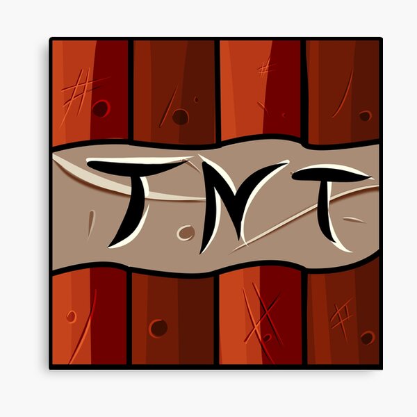 Minecraft Tnt Canvas Prints | Redbubble