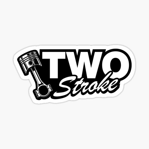 "Two Stroke Motorcycle Engine Design" Sticker for Sale by davidspeed ...