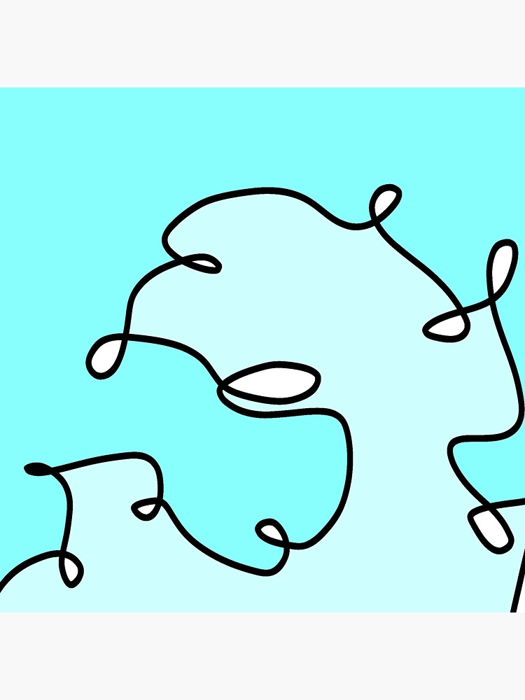 "Silly loops blue" Sticker for Sale by Polarsnapshot | Redbubble