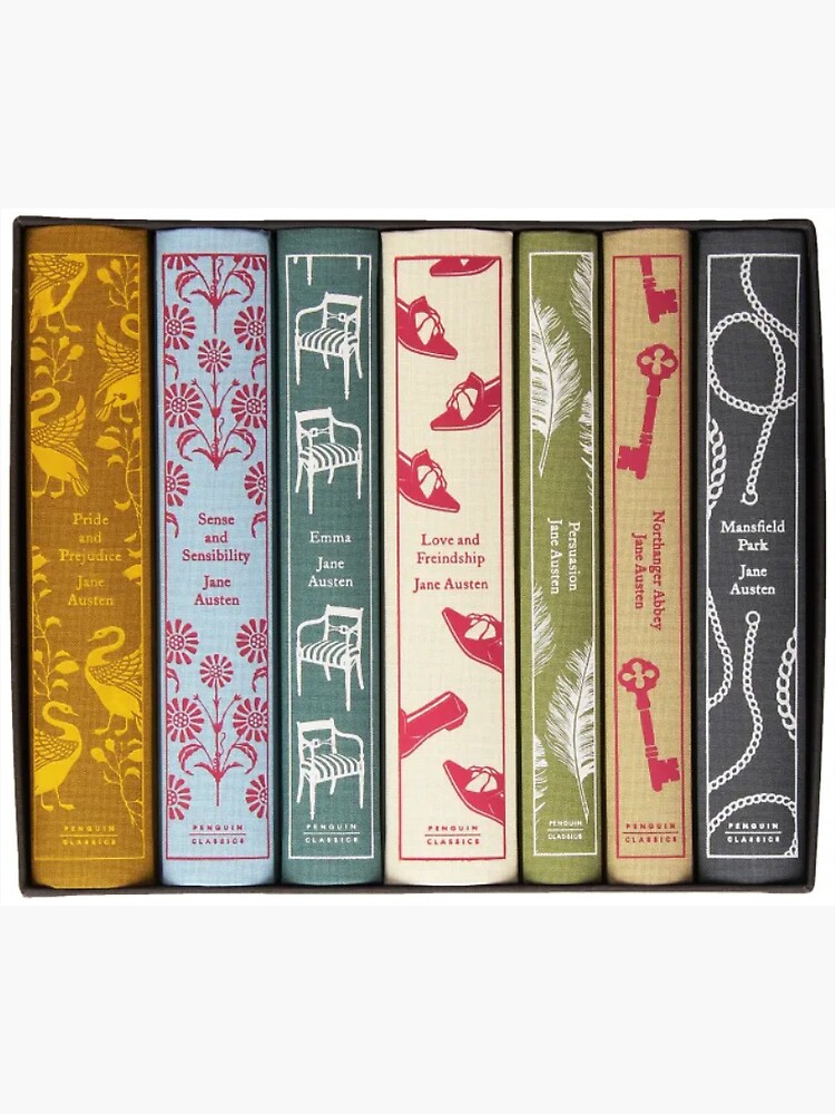 "Jane Austen Special Edition Shelf Sticker" Sticker for Sale by Words ...