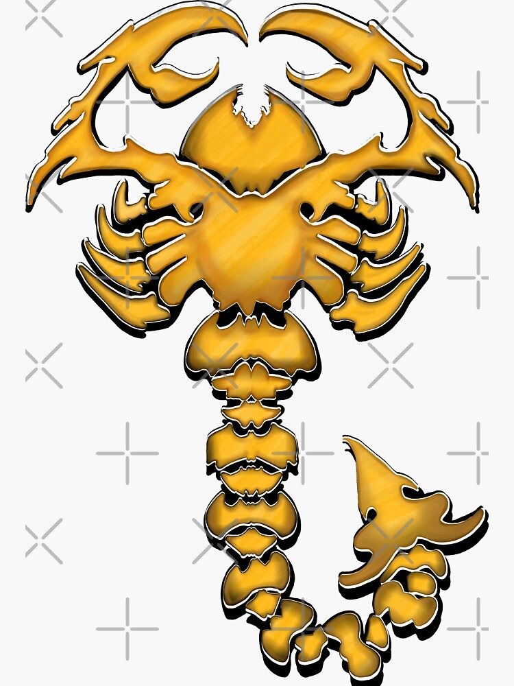 "SCORPIO, SCORPION" Sticker for Sale by Lighvision | Redbubble