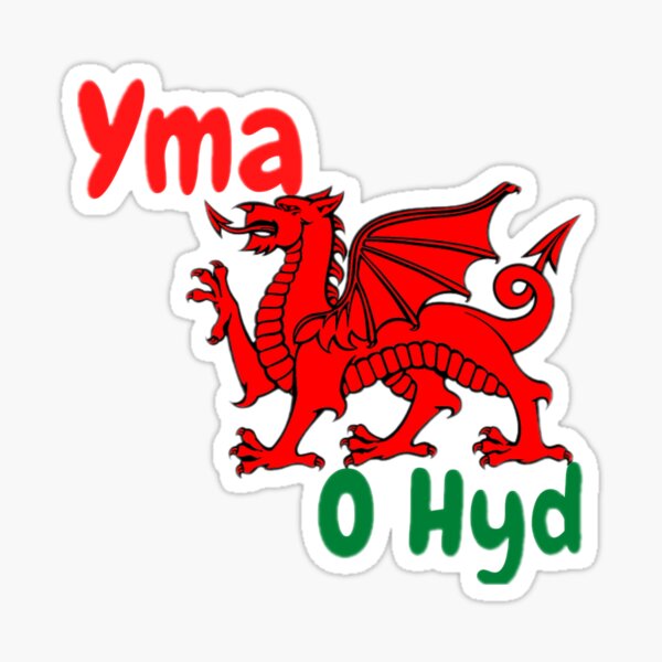 "Yma O Hyd 3" Sticker for Sale by RevolveTrends | Redbubble