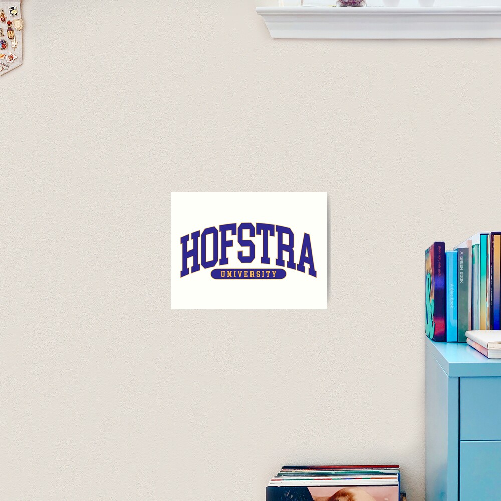 "hofstra - college font curved" Poster for Sale by scollegestuff ...