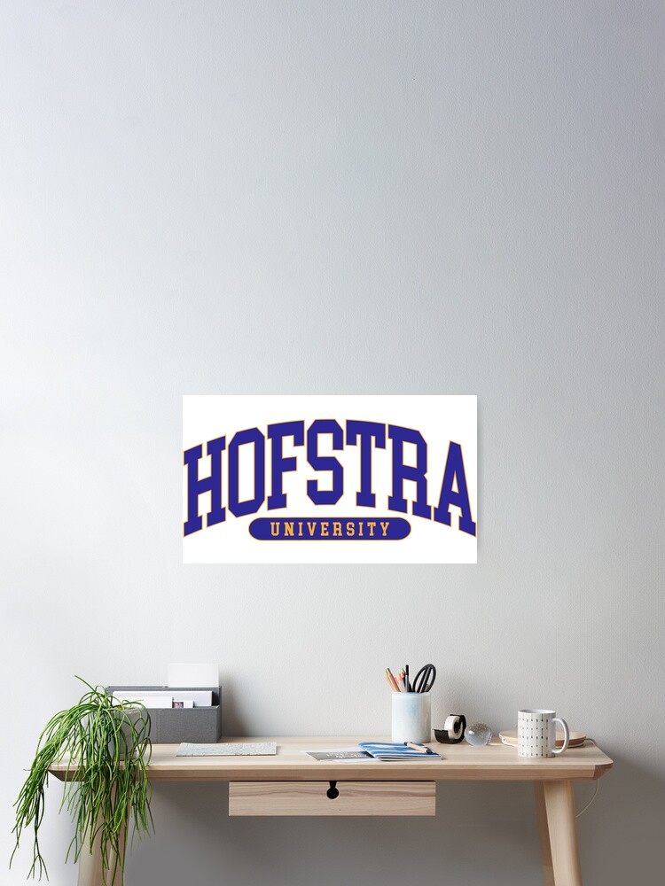 "hofstra - college font curved" Poster for Sale by scollegestuff ...