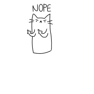 "middle finger cat" Sticker for Sale by Maliniak | Redbubble