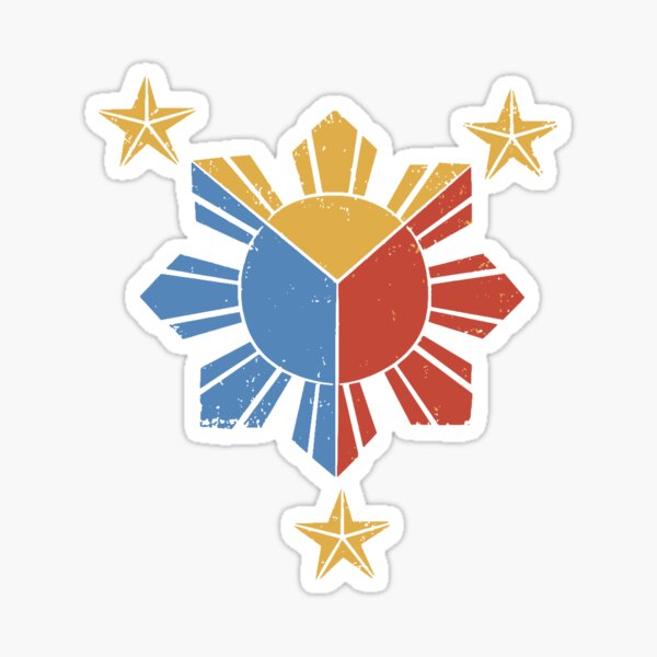 "PHILIPPINE FLAG ART" Sticker for Sale by Abraham-Joseph | Redbubble