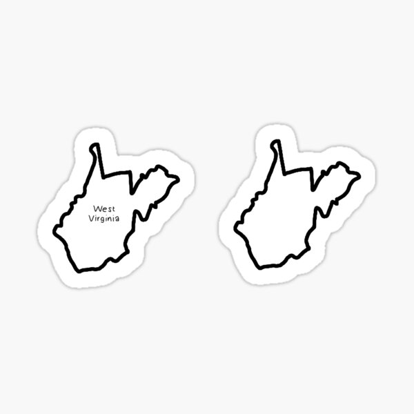 "West Virginia State sticker " Sticker for Sale by JustStuff101 | Redbubble