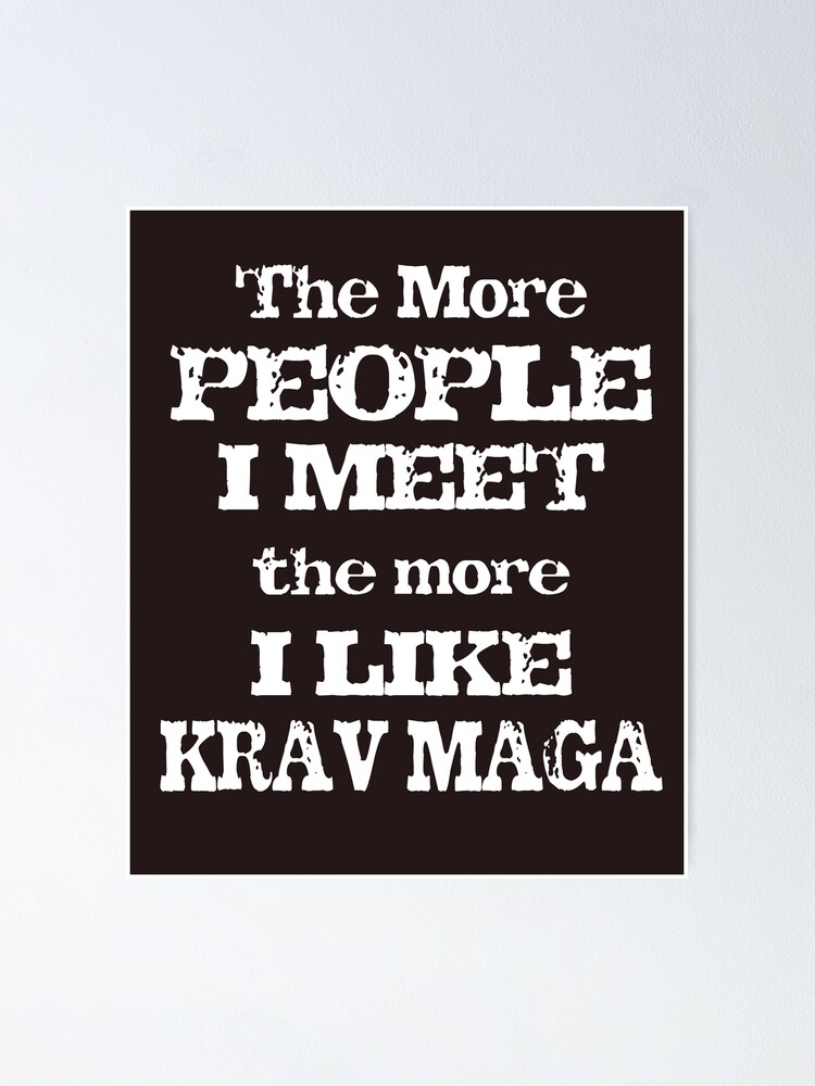 "KRAV MAGA " Poster for Sale by mmabjjapparel | Redbubble