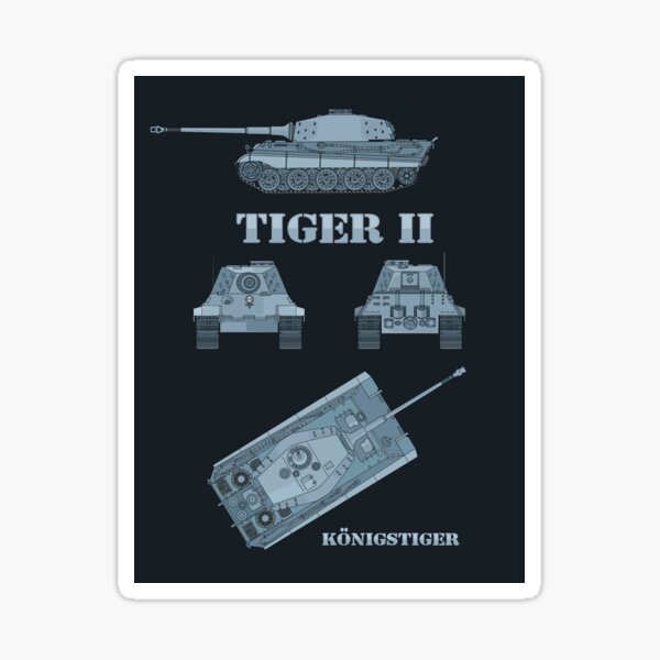 "Tiger II German WW2 Royal Tiger Heavy Tank King Tiger Diagrams Gift ...
