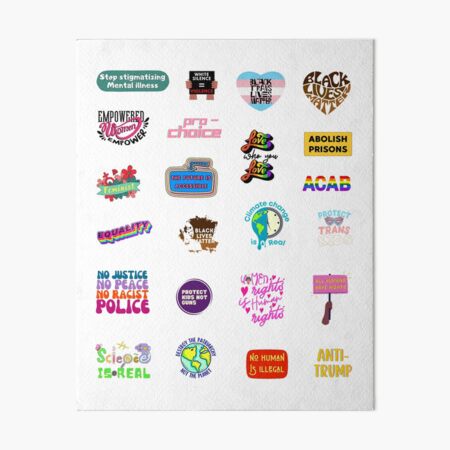 "Human Rights Sticker Pack" Art Board Print by SkiniB | Redbubble