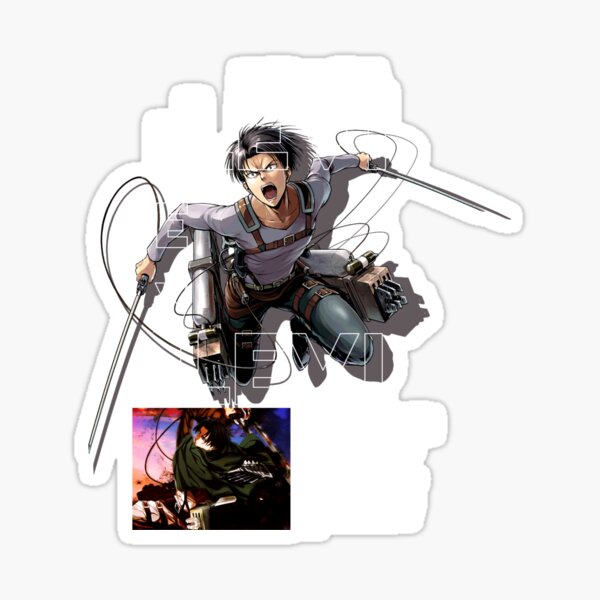 "Levi Ackerman Attack On Titan Shingeki No Kyojin Anime " Sticker for ...