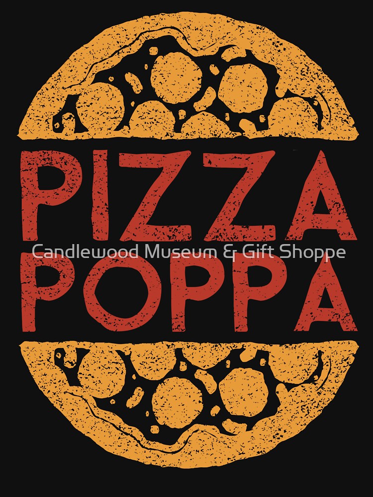 "Pizza Poppa Logo Design Bruce Campbell" Essential T-Shirt for Sale by ...