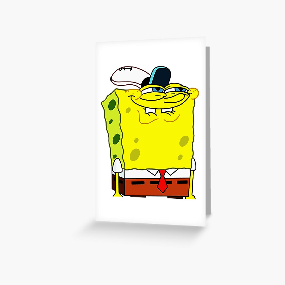 "Spongebob excited funny face " Greeting Card for Sale by CELB-Arts ...