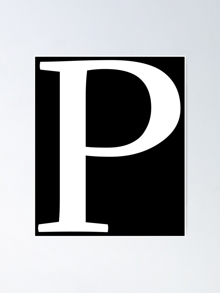 "Letters of the Alphabet P" Poster for Sale by Aurorapod | Redbubble