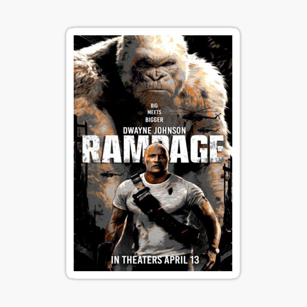 "Rampage v1" Sticker for Sale by Hi-Qual | Redbubble