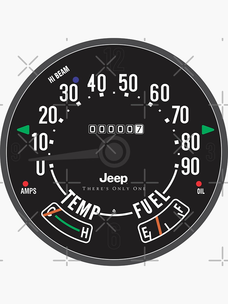 "1960 Gauge Tachometer Speedometer" Sticker for Sale by tkgarage ...