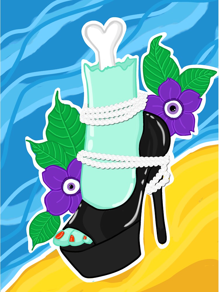 "Lost foot with background " Sticker for Sale by suavanna | Redbubble