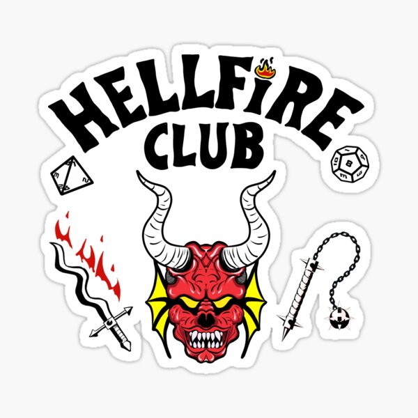"Hellfire club" Sticker for Sale by Multiverse3D | Redbubble