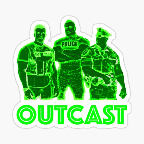 "OUTCAST (Green Theme)" Sticker for Sale by LiverpoolStore | Redbubble