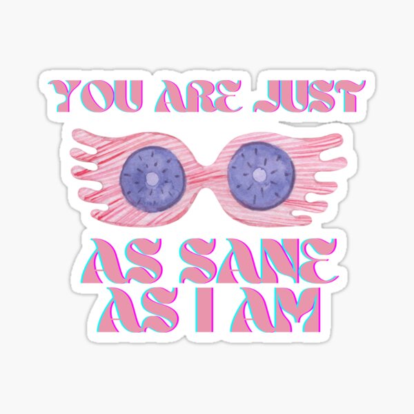 "Luna quote harry hp" Sticker for Sale by Sadaf's Shop for witches and ...